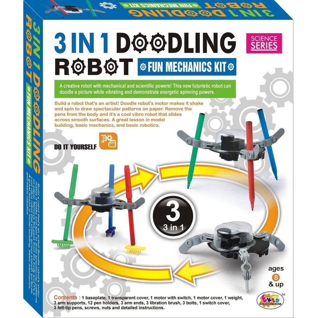 Set robot pentru desen si creatie, varsta +8 ani, Cezarino - eMAG.ro