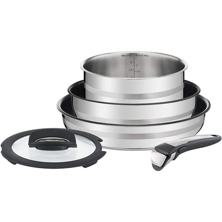 Set cratite si tigaie Tefal Ingenio Jamie Oliver, 5 piese, Non-Stick ...