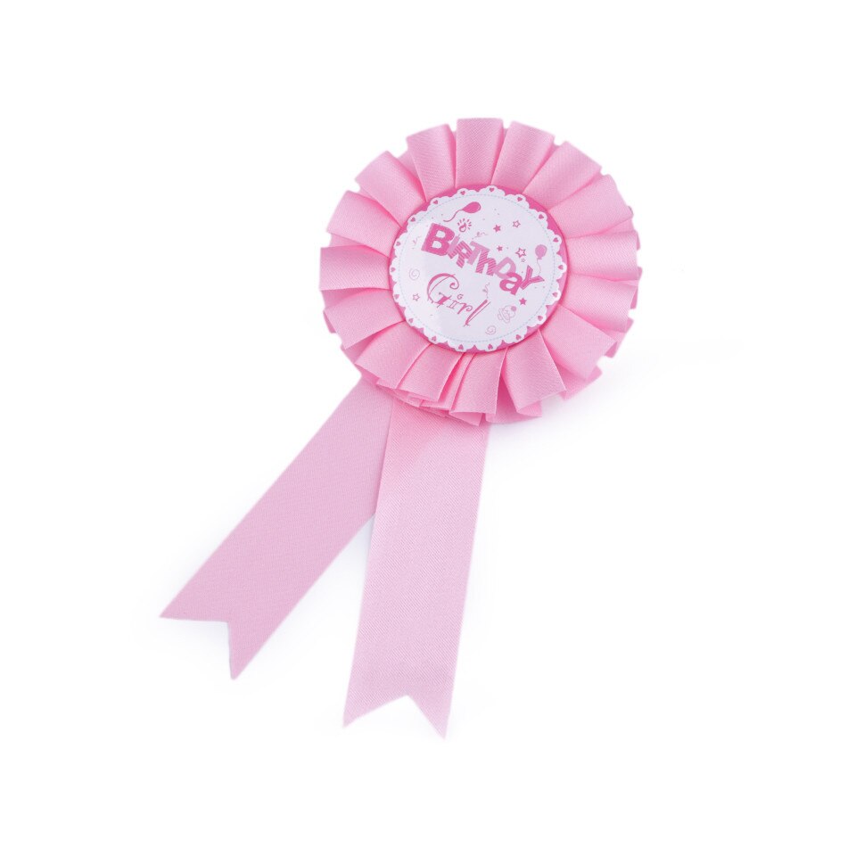 Cocarda Happy Birthday, roz deschis, 1 buc - eMAG.ro