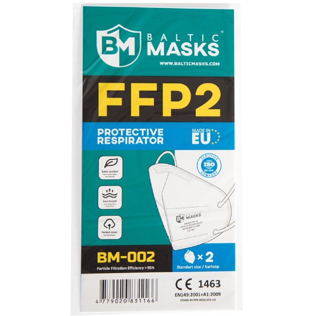 Set 10 masti de protectie respiratorie FFP2 - Baltic Masks BM-002 NR ...