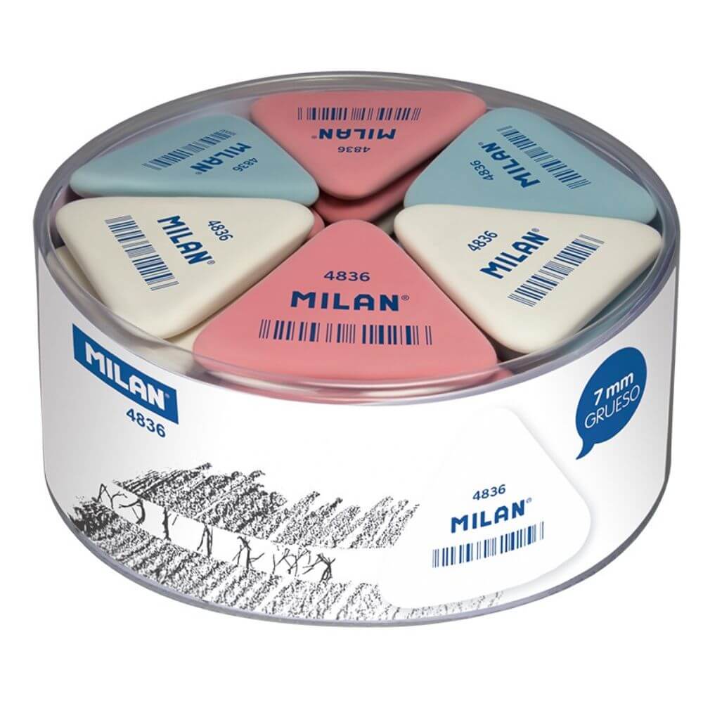 Set 36 Radiere Triunghiulare MILAN 4836, Cauciuc Sintetic, Multicolor ...
