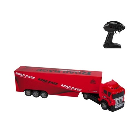 Tir cu remorca tip container detasabila, control de la distanta cu ...