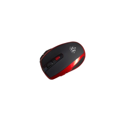 Mouse optic wireless, JX, 2.4 GHz, 3200 DPi, Rosu/Negru - eMAG.ro