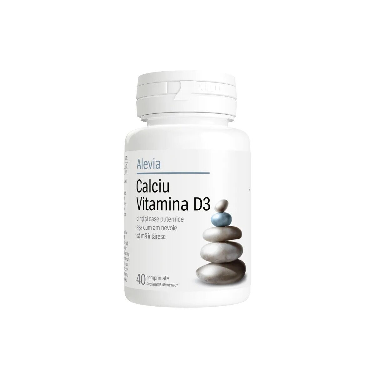 Calciu Vitamina D3, 40 comprimate, Alevia - eMAG.ro