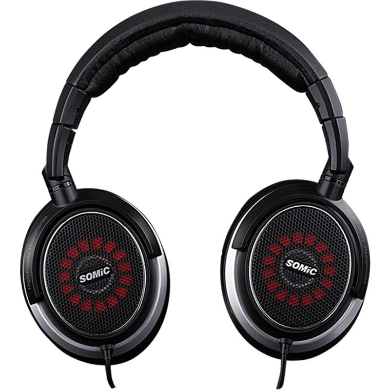 Casti Somic V2, difuzoare 42mm, Jack 3.5mm/6.3mm, Negru - eMAG.ro