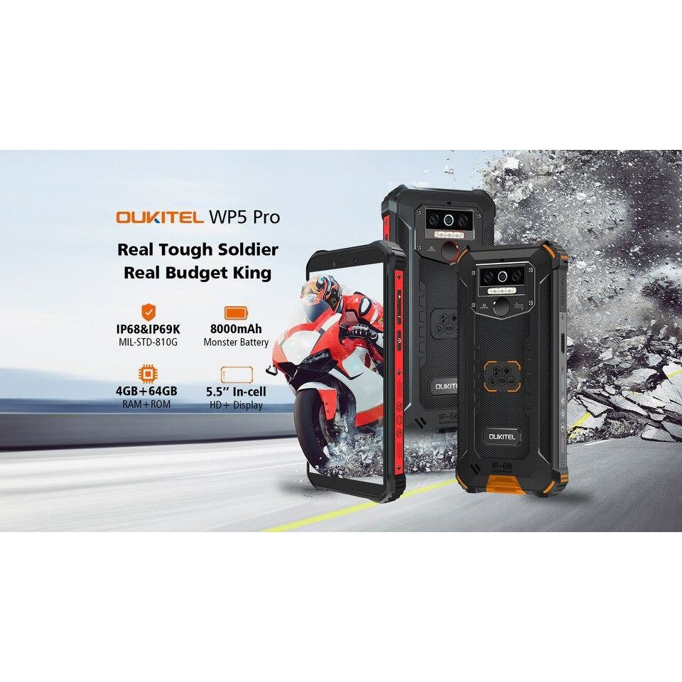 Oukitel WP5 PRO mobiltelefon, Dual SIM, 64 GB, 4 GB RAM, 4 G, Fekete ...