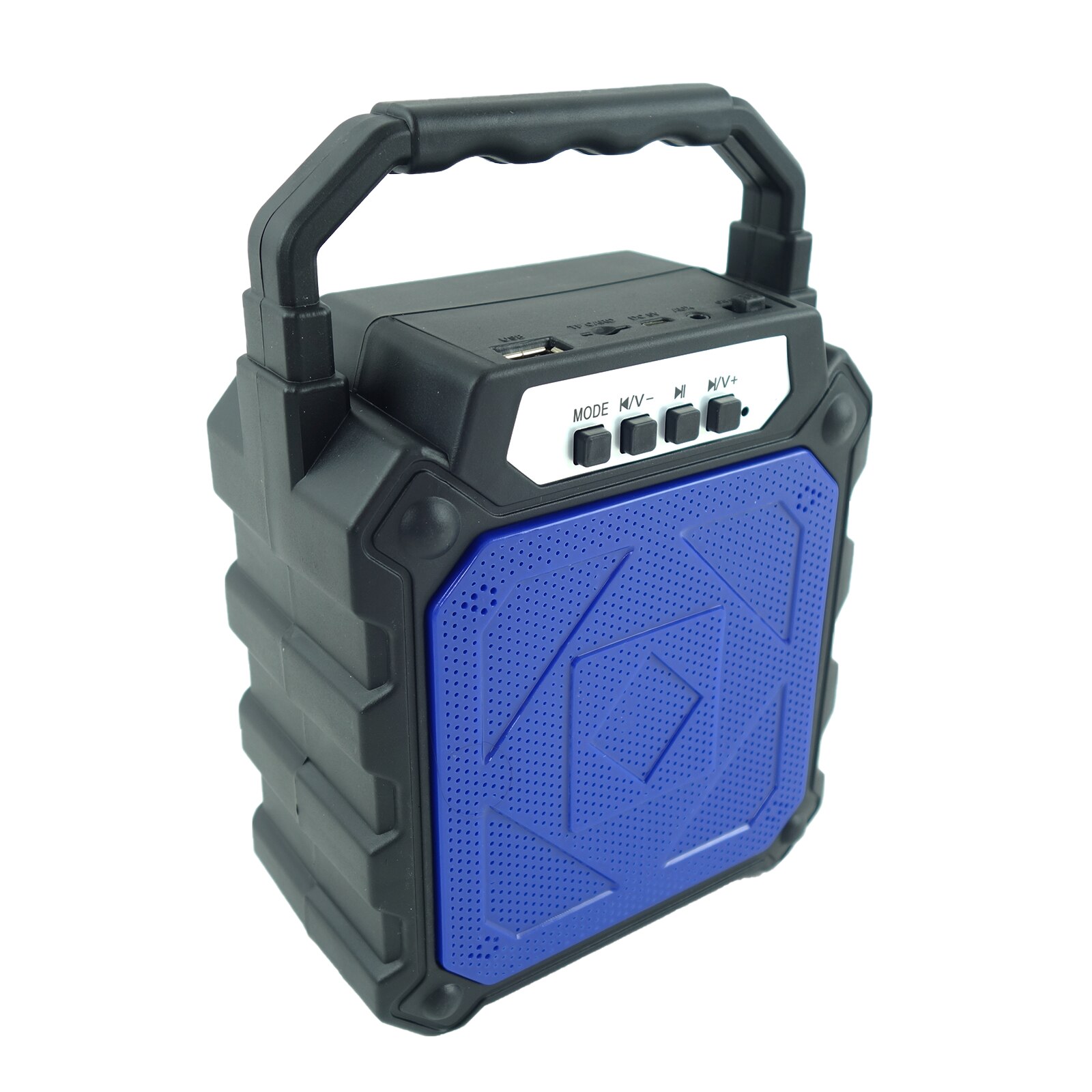 Boxa wireless, portabila, cu maner, luminite, TF, Aux, USB, 20 cm - eMAG.ro