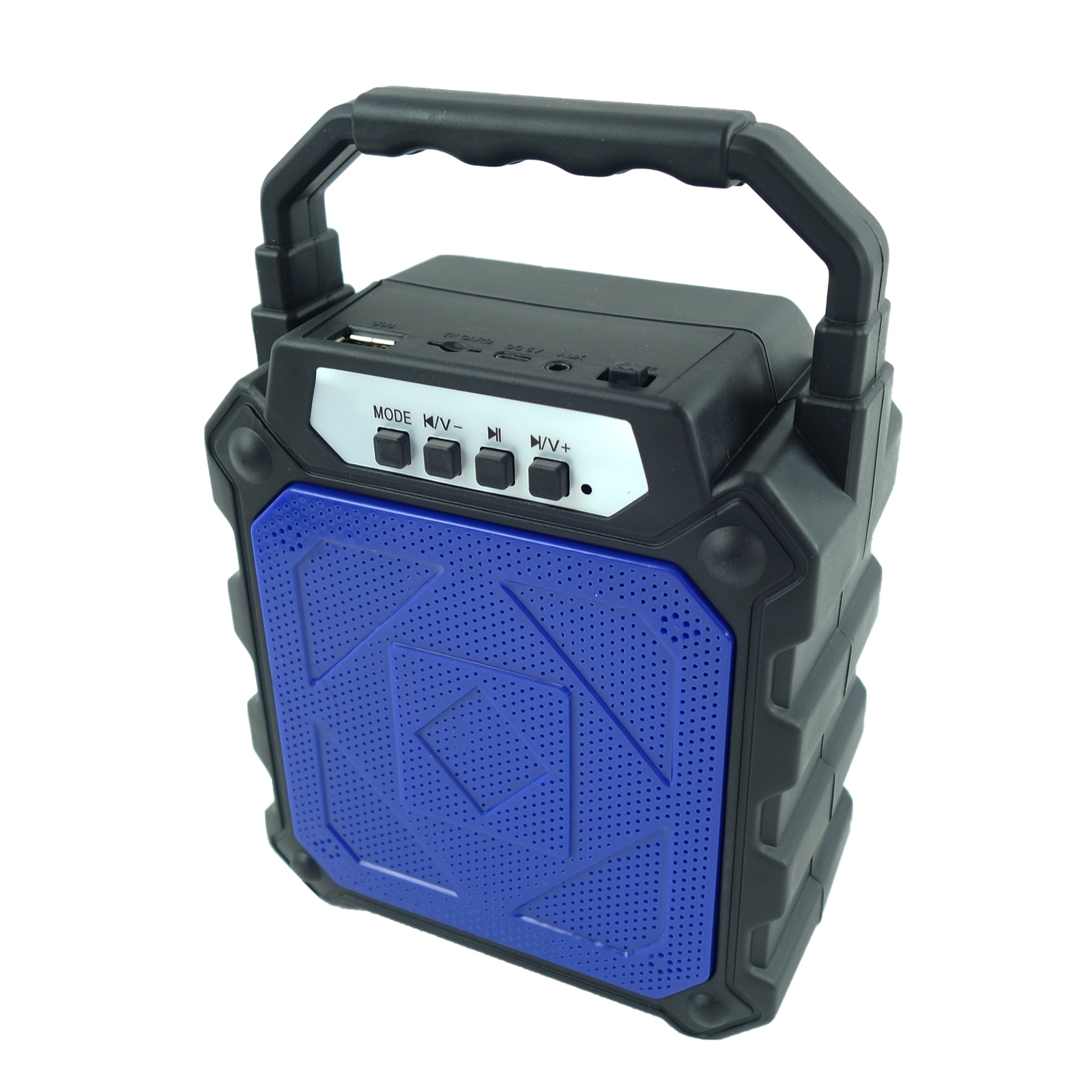 Boxa wireless, portabila, cu maner, luminite, TF, Aux, USB, 20 cm - eMAG.ro