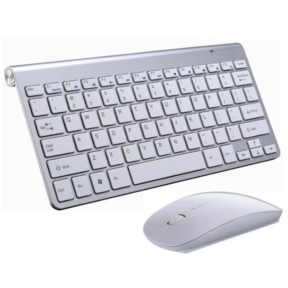 Set universal combo tastatura multimedia si mouse wireless 2.4G - eMAG.ro