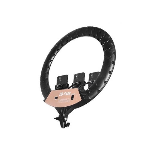 Ring light cu suport selfie, dimabil, diametru 22 inch, 2 x slot USB ...
