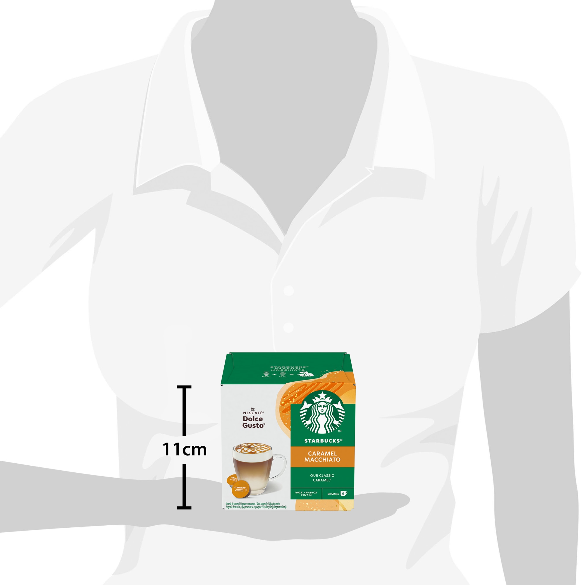 Cafea capsule, Starbucks Caramel Macchiato, compatibile Dolce Gusto, 6 ...