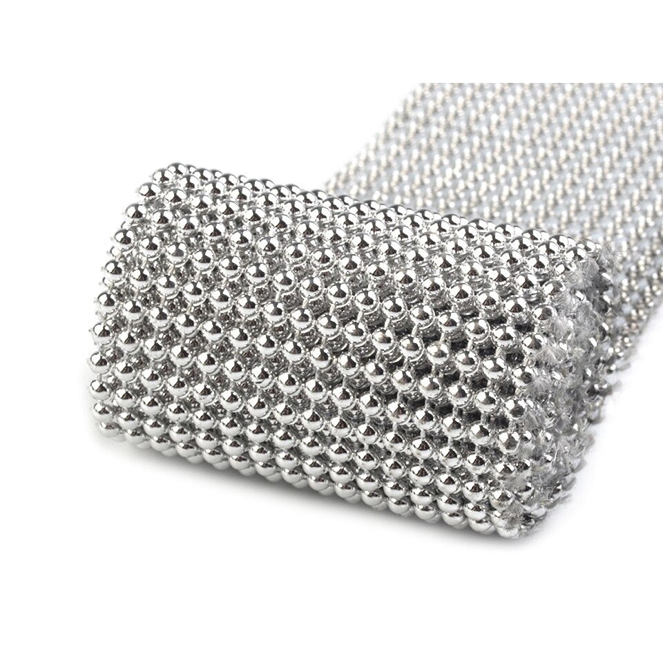 Banda decorativa cu perle, latime 50 mm, lungime 1 m - eMAG.ro