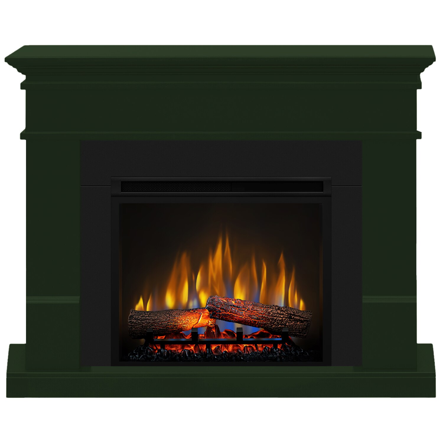 Semineu electric Lisabona Forest Green - cu focar 3D Dimplex XHD23 si ...
