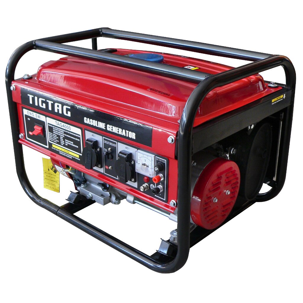 Електрически генератор TIGTAG TAG4000, 2500 W, Бензинов, Автономия 8 ч ...