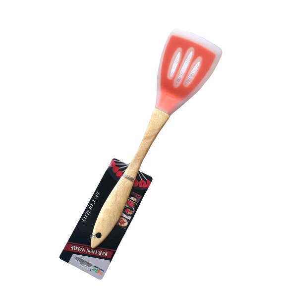 Set 2 palete din silicon colorat cu coada de lemn, 32 cm - eMAG.ro