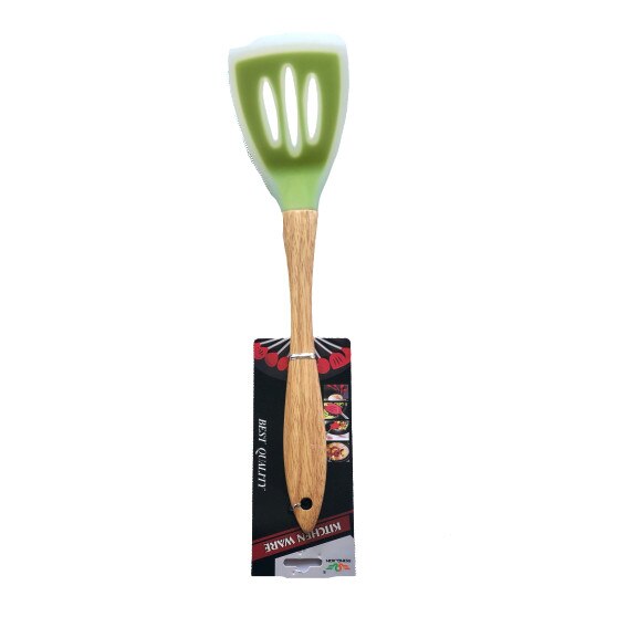 Set 2 palete din silicon colorat cu coada de lemn, 32 cm - eMAG.ro