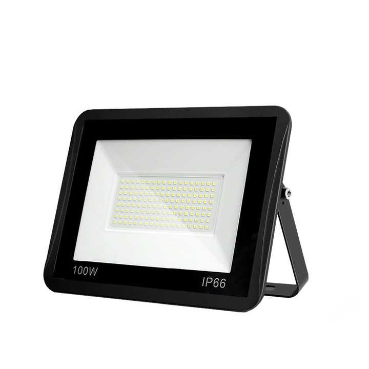 Тънък SLS LED проектор, 100W, 8000 lm, 6000K, A, IP66 Водоустойчив ...