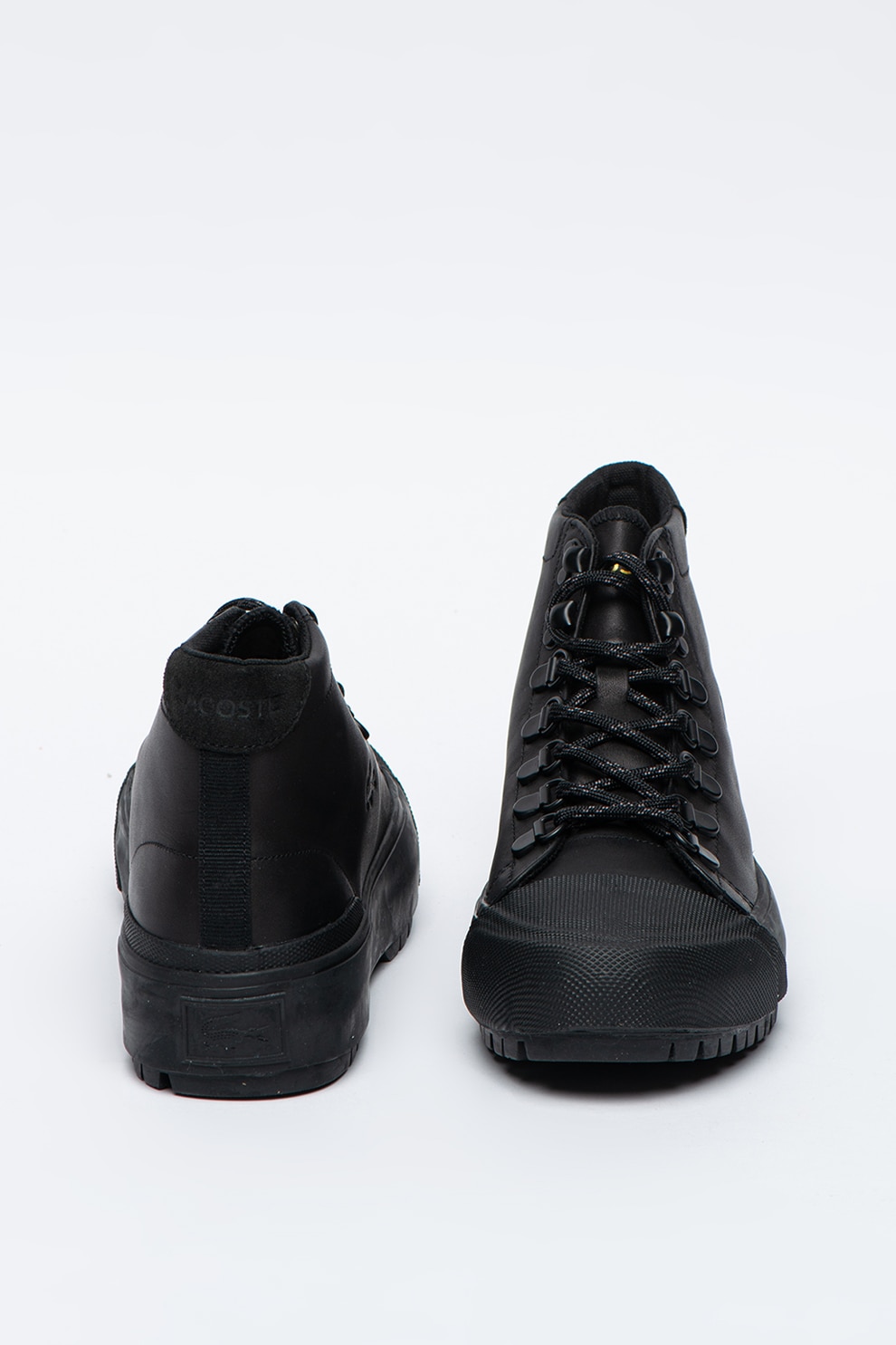 Lacoste, Кожени боти Grip Shot, Черен, 36 - eMAG.bg