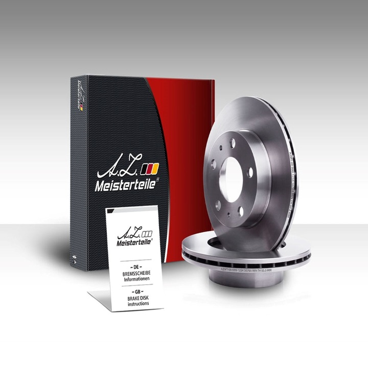 Set 2 Discuri frana ventilate SPATE, BMW E46, A.Z. MEISTERTEILE, 110 kW, 2005 - eMAG.ro