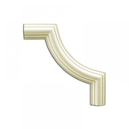 Coltar pentru chenar decorativ din poliuretan CR810A, alb, 20.5 x 20.5 ...