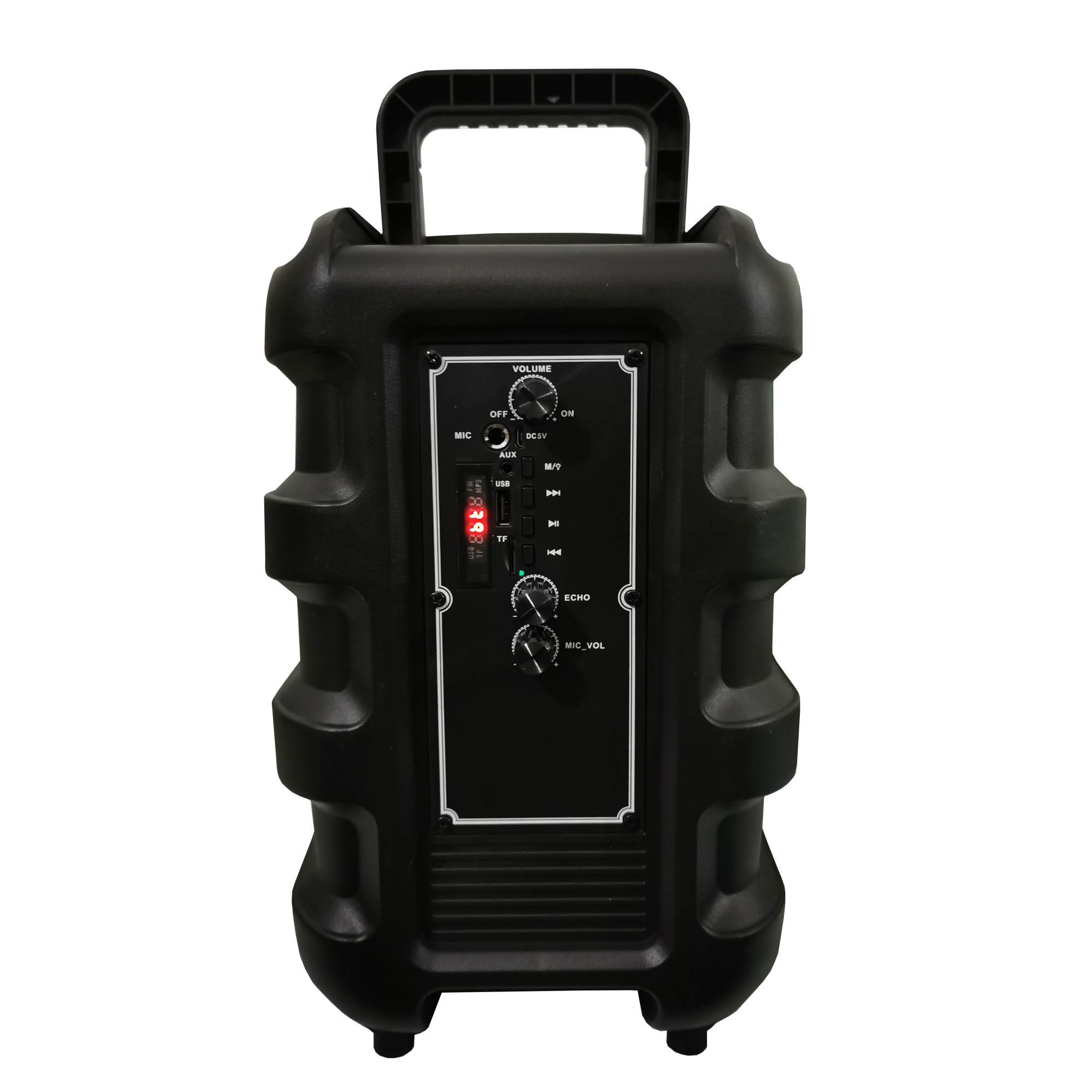 Boxa portabila super bass URB - ZQS 8107, acumulator integrat, lumini ...