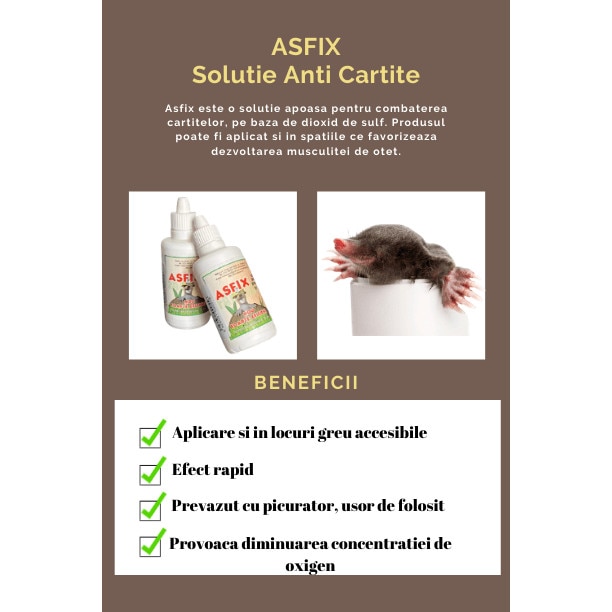 Solutie anti cartite, Asfix, eliminare, combatere rozatoare pe baza de ...