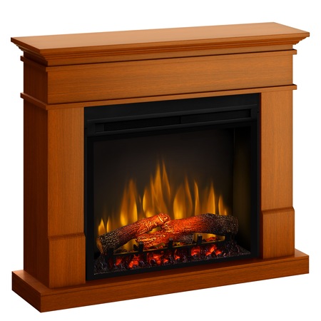 Semineu electric Lisabona Cires 110 x 95 x 30cm, cu focar 3D Dimplex ...