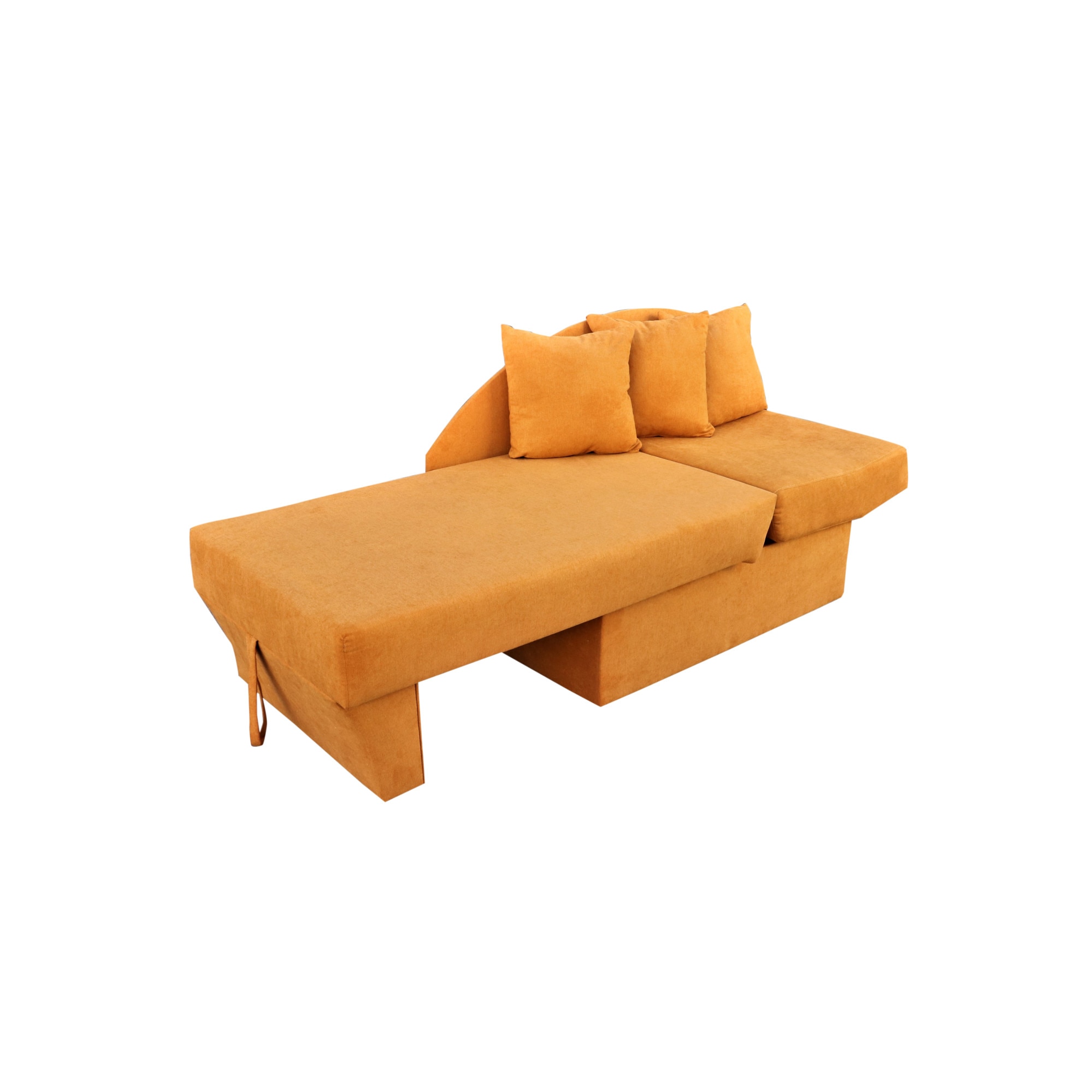 Canapea pat 1 persoana Camelia Mango, Mobila Domnel, extensibila si cu ...