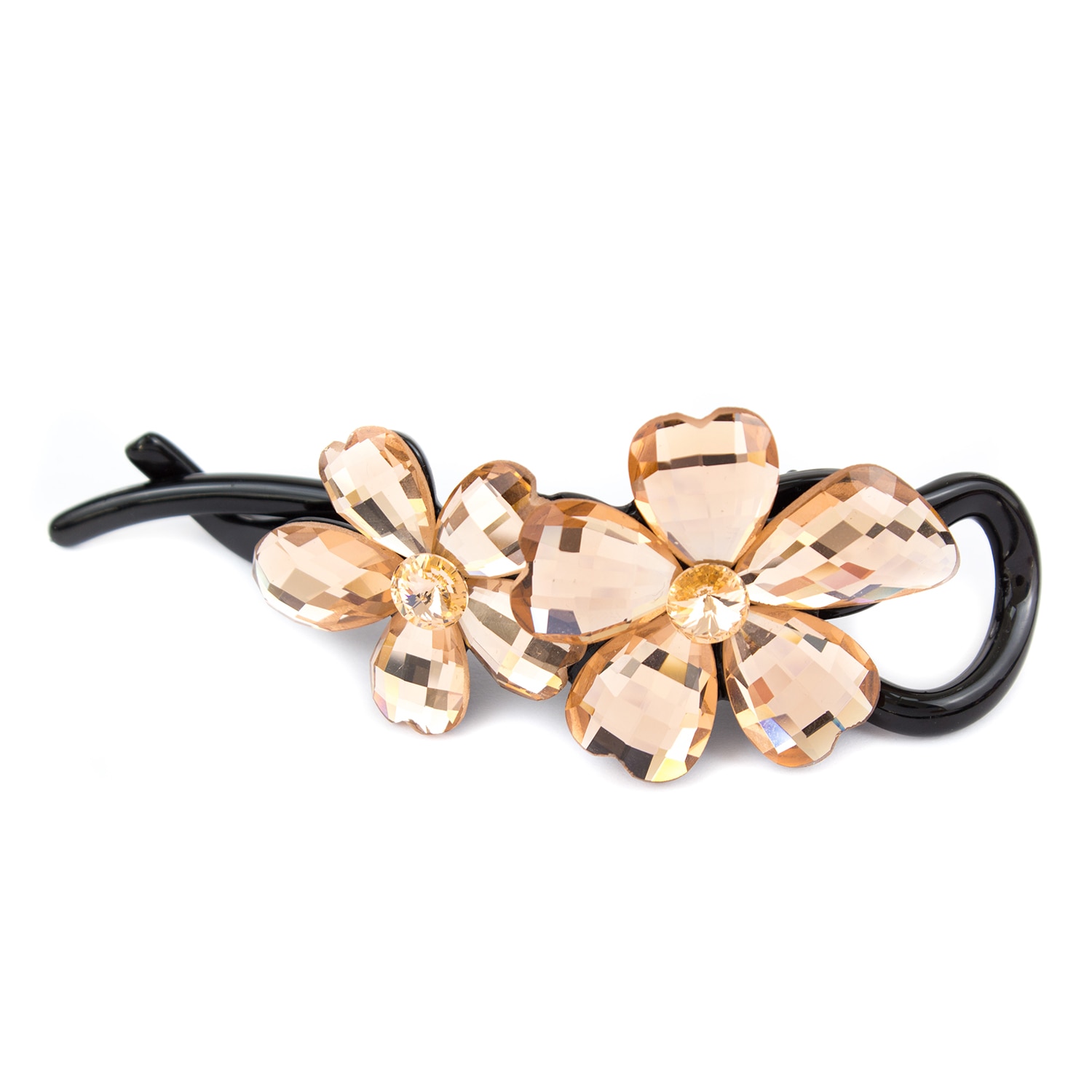 Clama de par cu flori, PAR-80, 11x4 cm, Corai - eMAG.ro