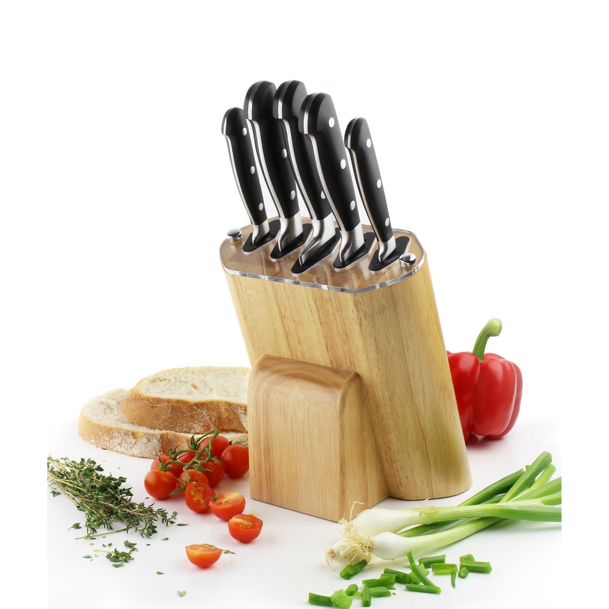 Set cutite de bucatarie 6 piese, otel inoxidabil "Rockingham Forge ...