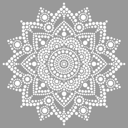 Sablon Refolosibil Dot Mandala 590*590mm - SP34 - eMAG.ro