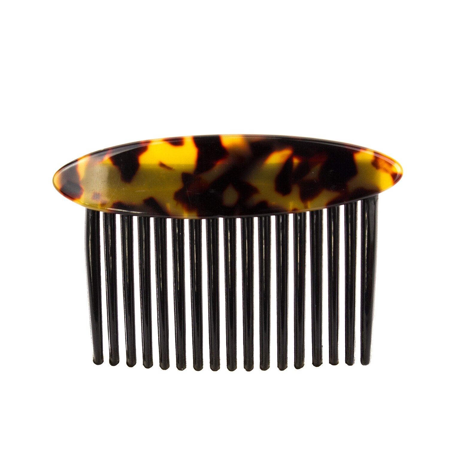 Pieptene de par oval, PAR-20, 6.8x2 cm, Negru/Bej - eMAG.ro