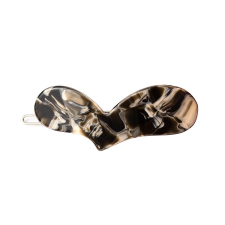 Clama de par inimioara, PAR-20, 7x2.5 cm, Negru/Bej - eMAG.ro