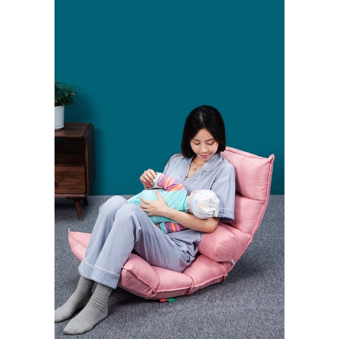 Fotoliu Relaxare de Podea, Interior, Exterior, Reglabil, Extensibil ...