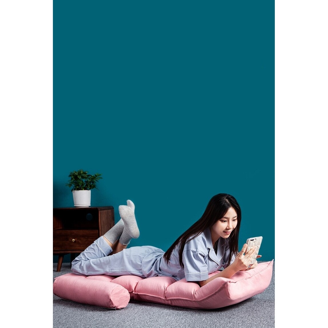 Fotoliu Relaxare de Podea, Interior, Exterior, Reglabil, Extensibil ...