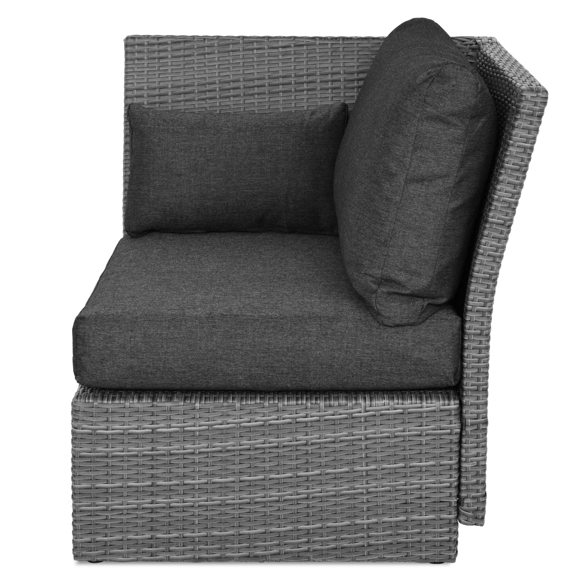 Fotoliu gradina/terasa Maison Mex NAXOS 82x82x84Hcm gri/negru - eMAG.ro