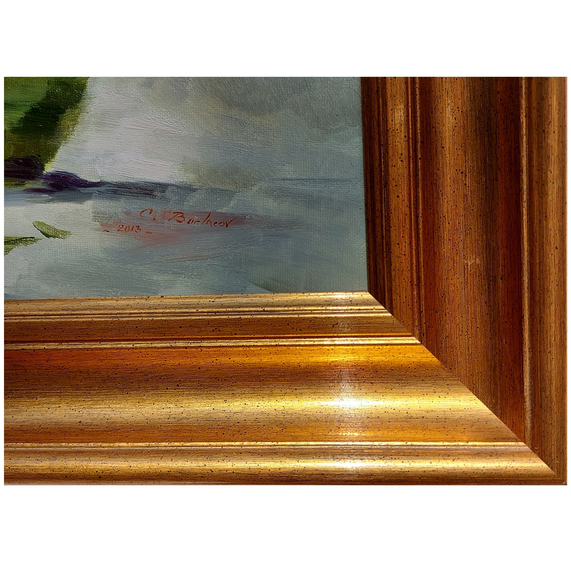 Tablou ArtDeco "Vas cu crengi de mar inflorit" pictura in ulei, canvas ...