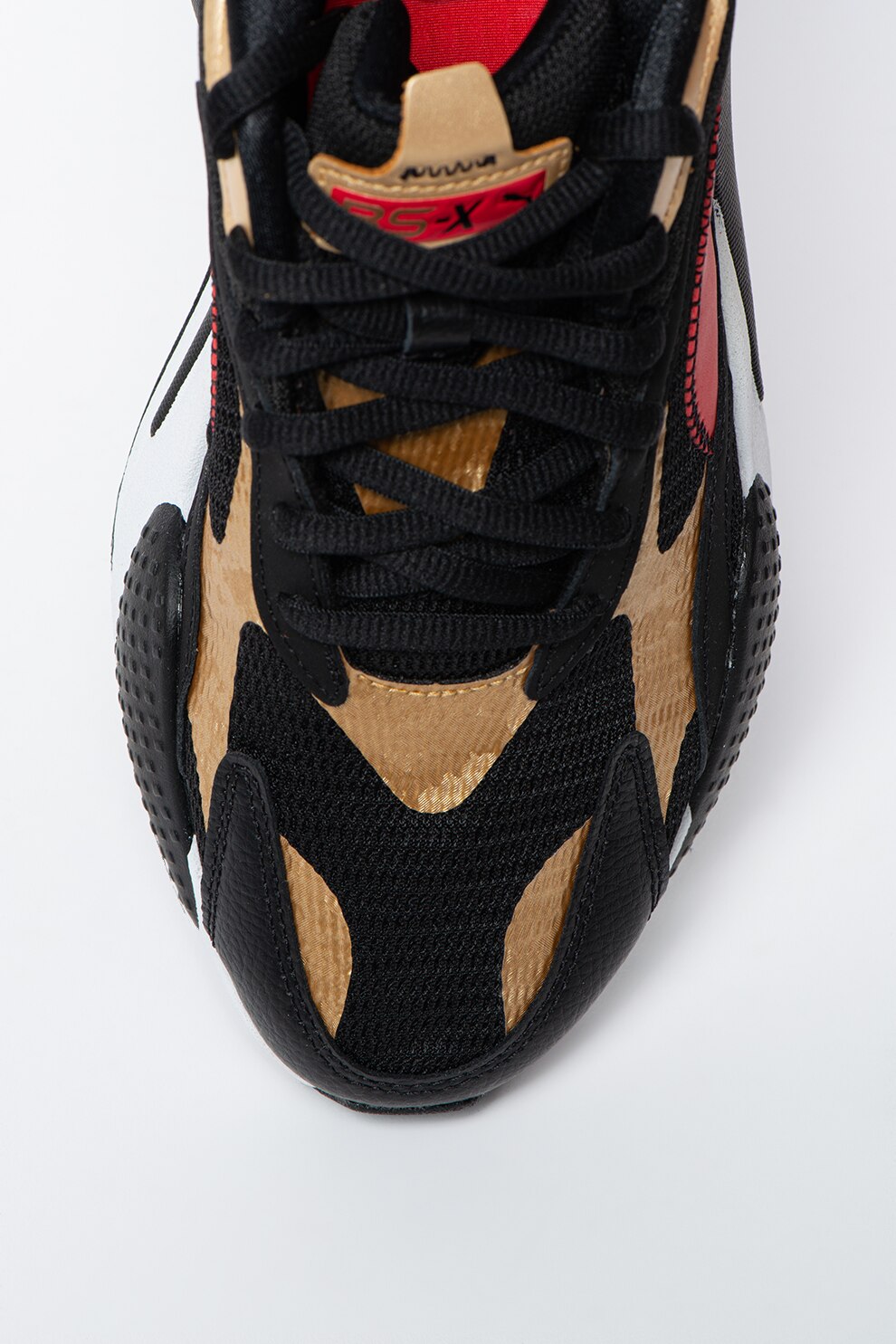 Puma, Текстилни спортни обувки RS-X3 CNY с дизайн с цветен блок, Черен ...