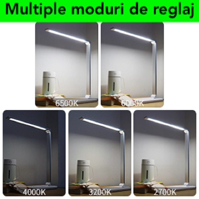 Veioza Smarter LED лампа за дома и офиса, сензорно управление, с ...