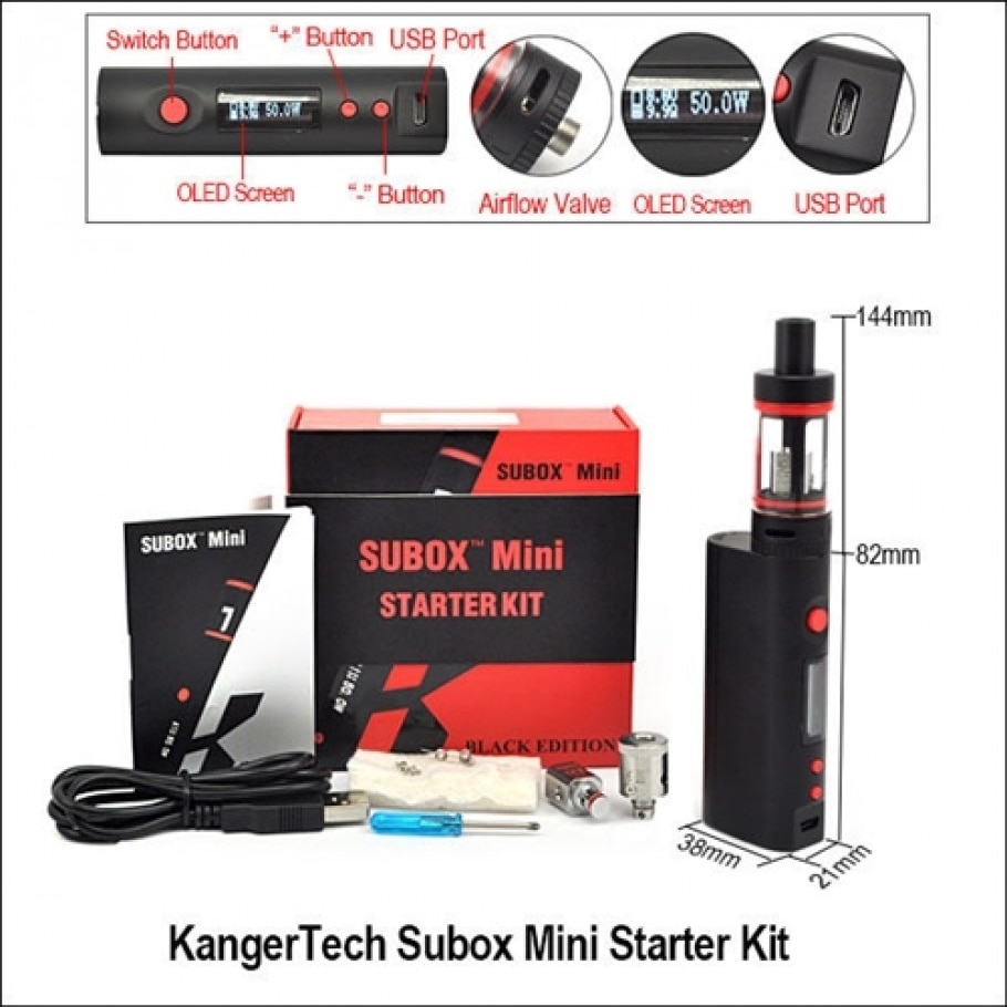 Електронна цигара KangerTech Subox Mini Starter Kit, 4.5 мл., 4000mAh ...