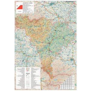 Harta Judetului Valcea 70x100 cm sipci plastic - eMAG.ro