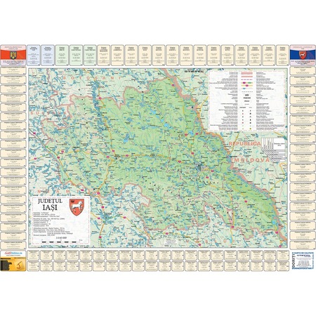 Harta Judetului Iasi cu primarii - eMAG.ro
