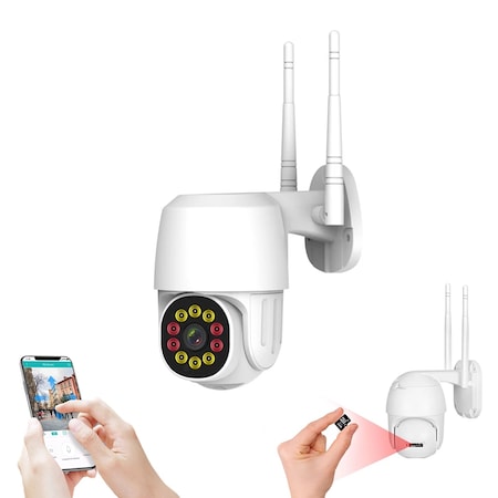 Camera Supraveghere Inteligenta Rotatie Robocam 360 Wifi IP Card Full ...