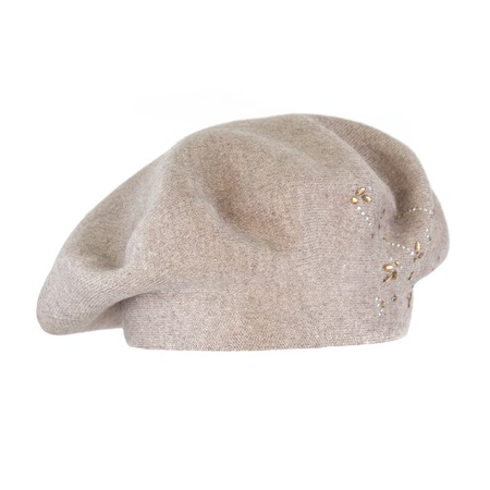 Basca de dama din casmir cu aplicatii cristale, HL20-7, Grej - eMAG.ro