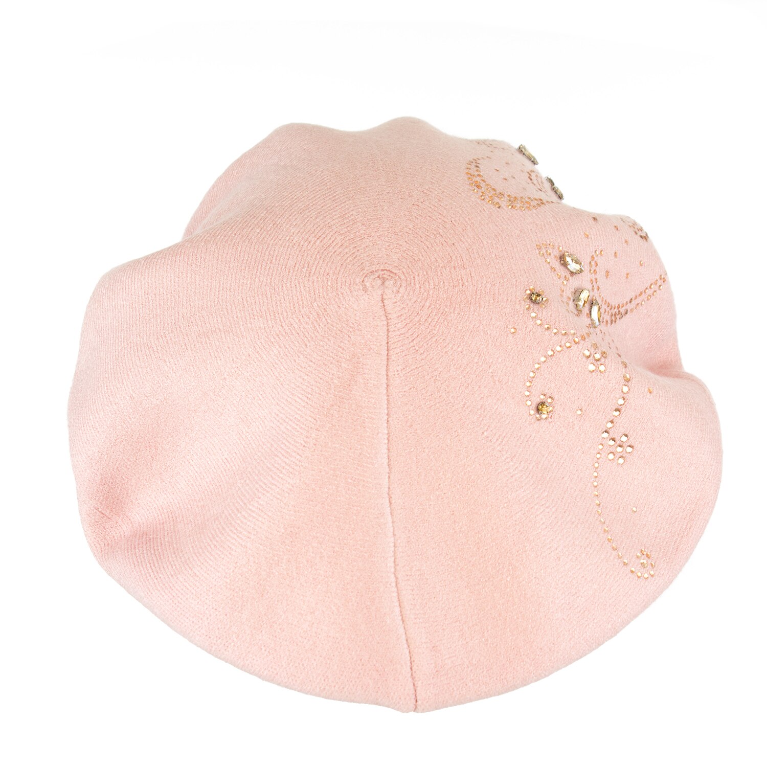 Basca de dama din casmir cu aplicatii cristale, HL20-8, Roz - eMAG.ro