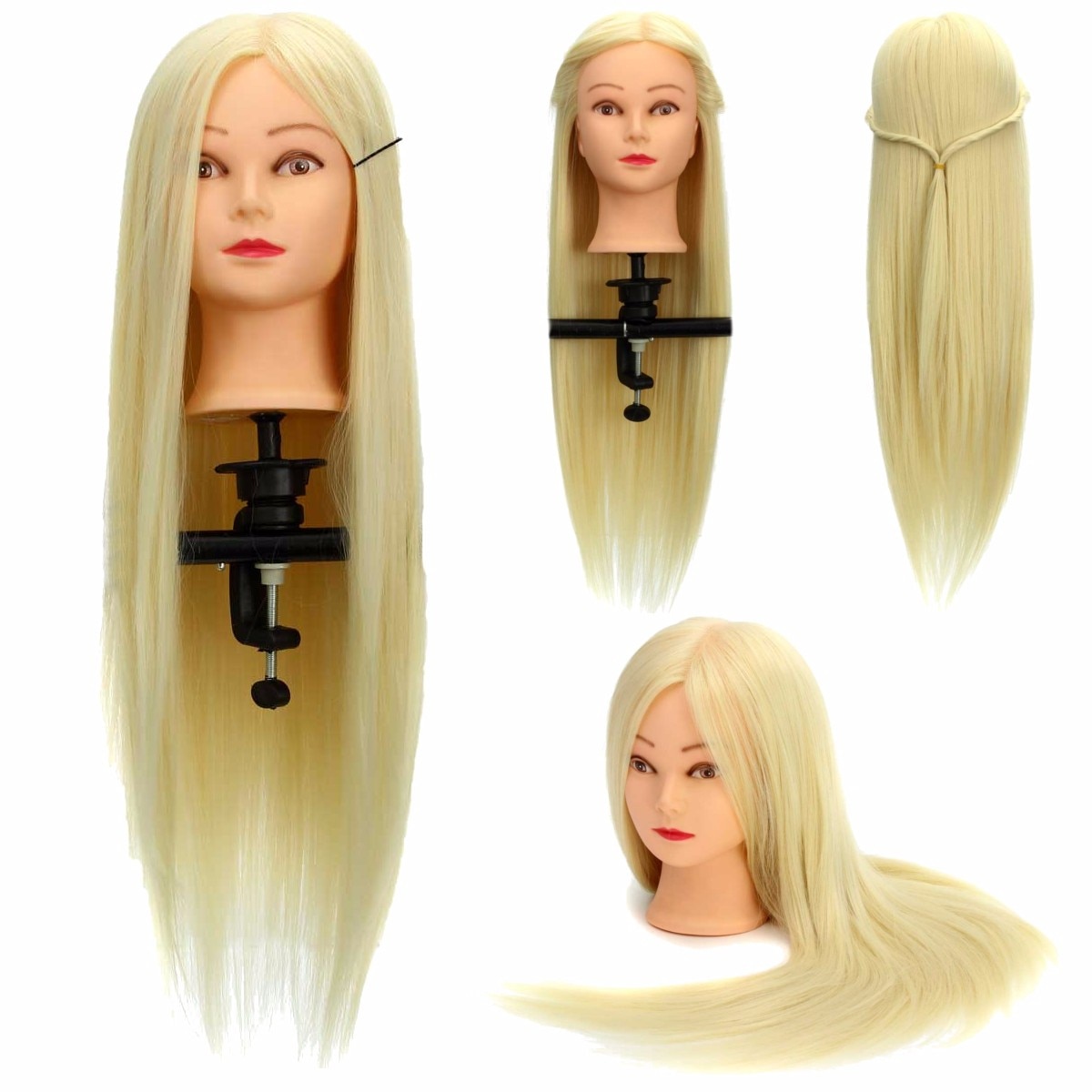 Cap manechin Ardette, CPB, Blond, 65cm, pentru frizerie coafat - eMAG.ro