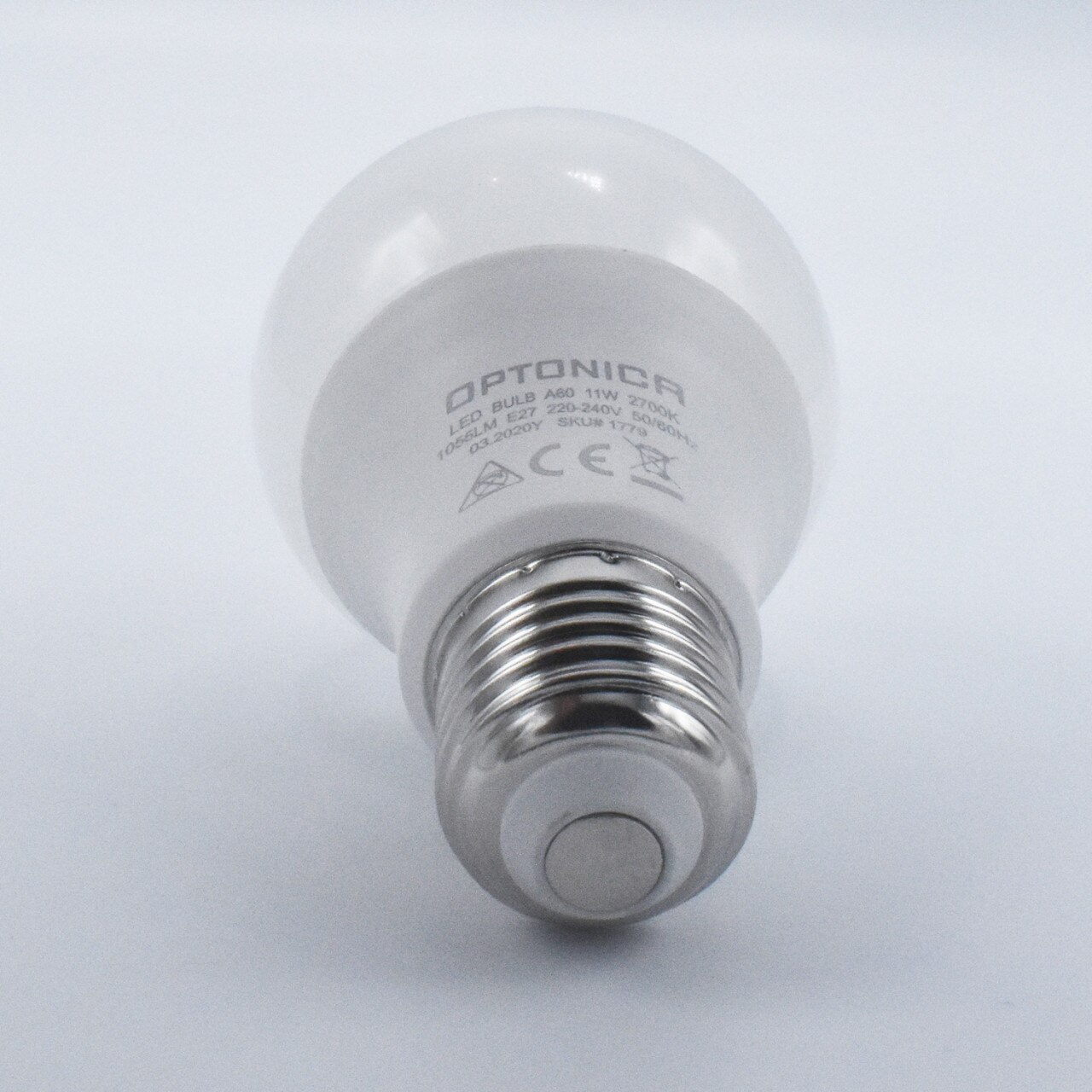 Bec LED opal 11W (75W), 1055 lm, lumina calda (2700K), Optonica - eMAG.ro