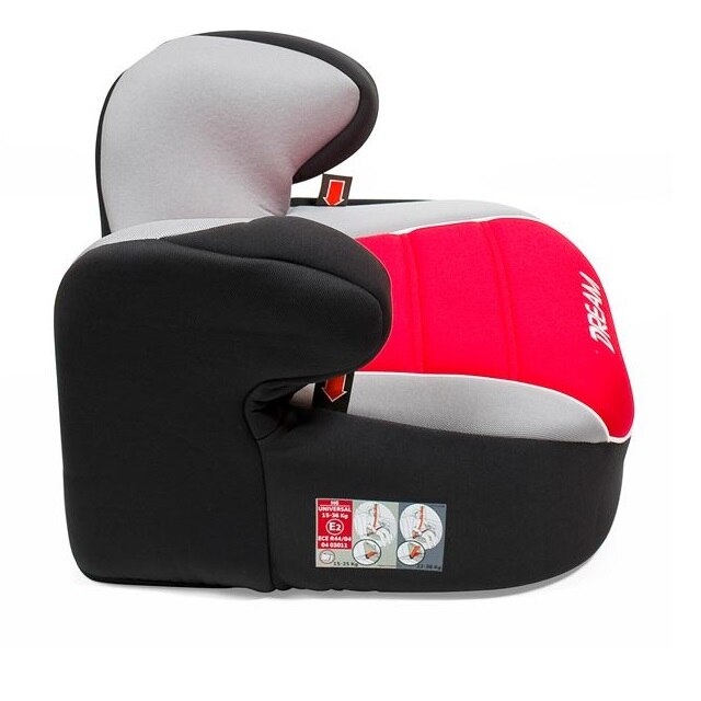 Inaltator auto pentru copii, tip Booster, Textil, Rosu/Gri, 15-36 kg ...