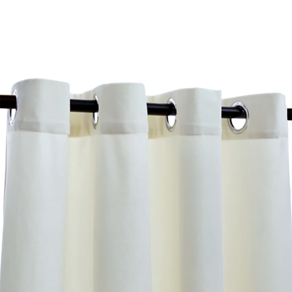 Set de 2 draperii opace din catifea cu inele metalice,, vidaXL, Catifea ...