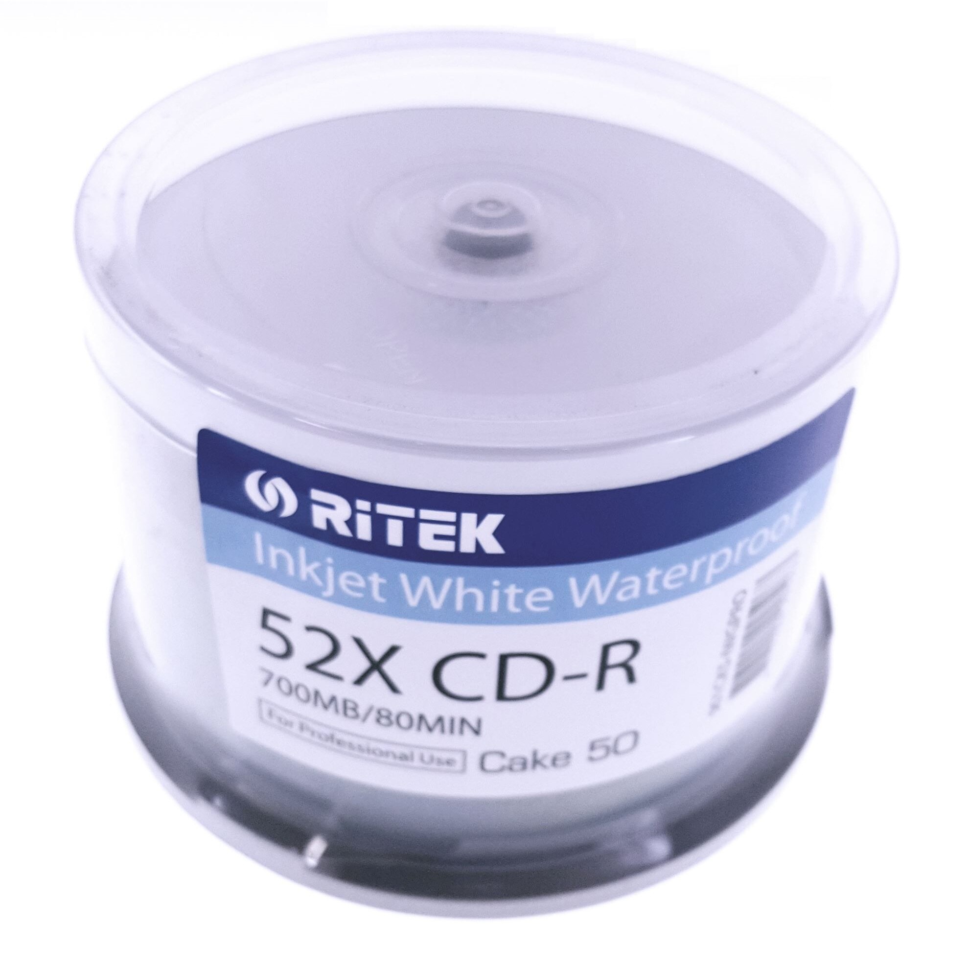 CD-R Traxdata, 700MB, 52X ,Water Resist. Glossy Ink/Thermal, Printabil ...